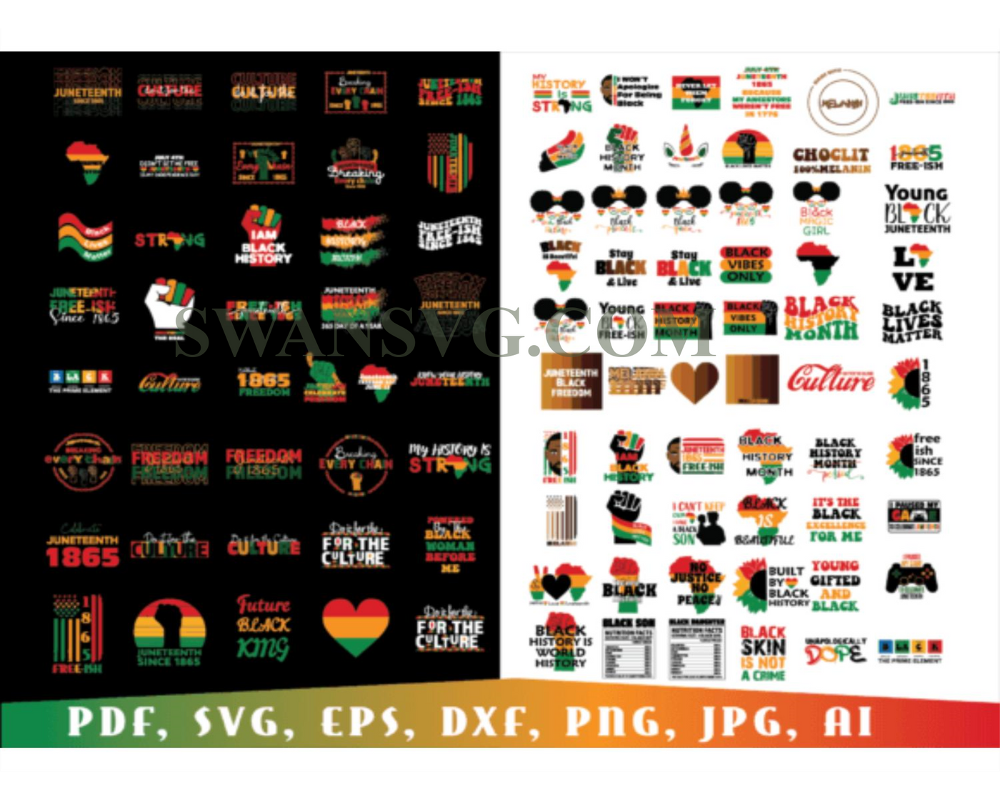 Black History Month Svg Juneteenth Svg Swansvg