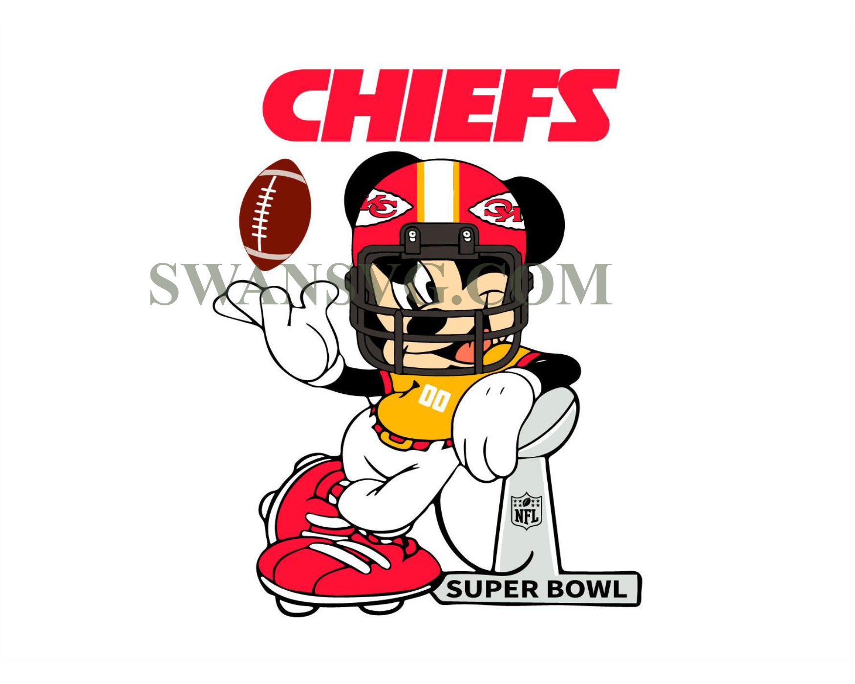 Kansas City Chiefs Mickey Mouse Svg Sport Svg – SwanSvg