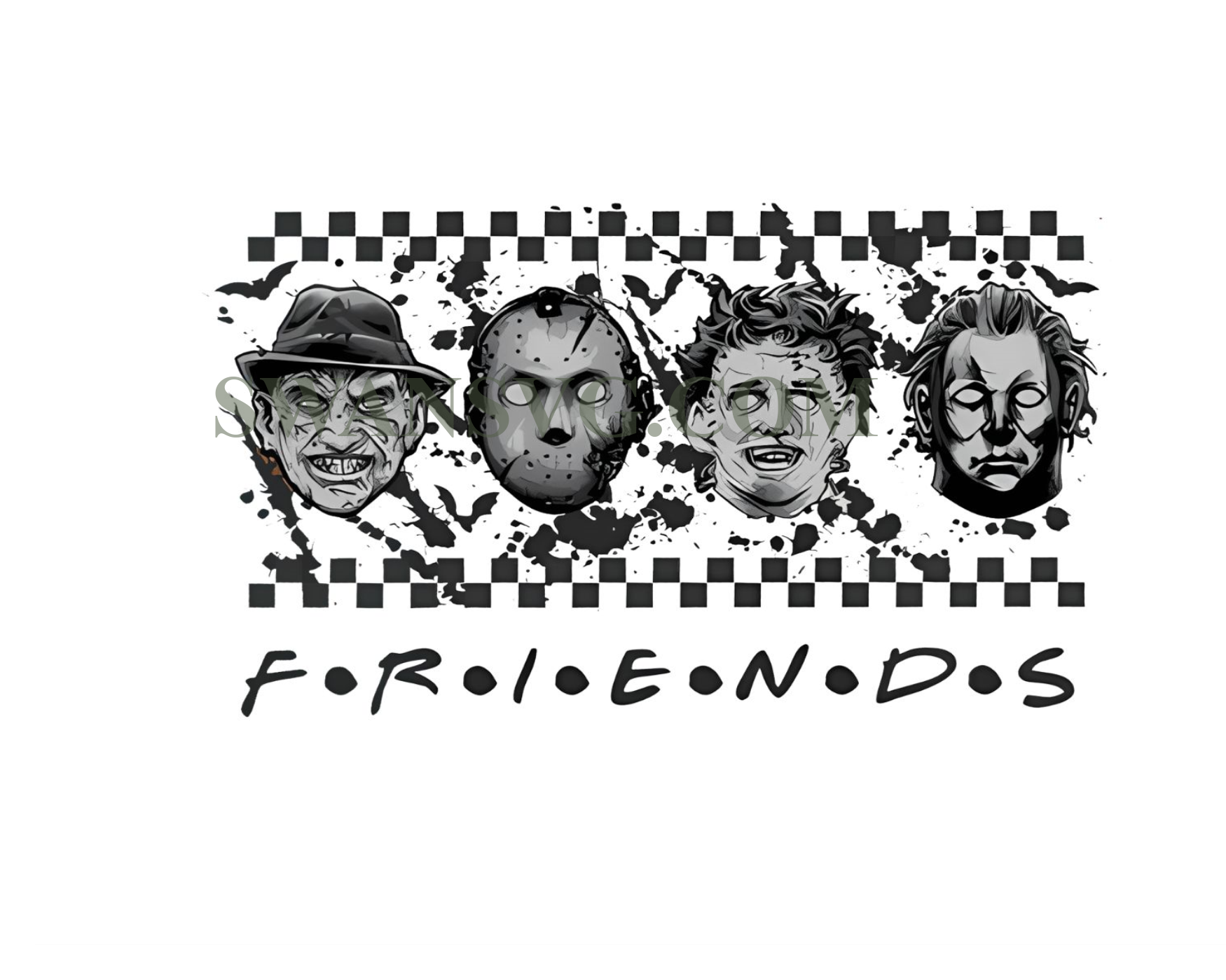 Horror Characters Friends PNG, Horror Friends Png, Horror Halloween ...