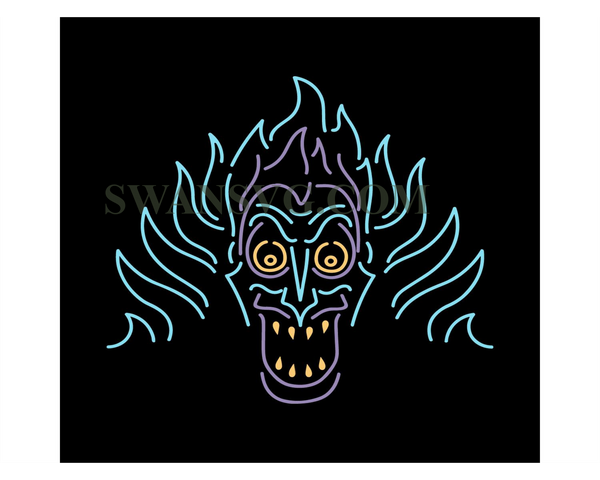 Disney Hercules Villains Hades Face SVG, PNG, EPS, DXF – SwanSvg