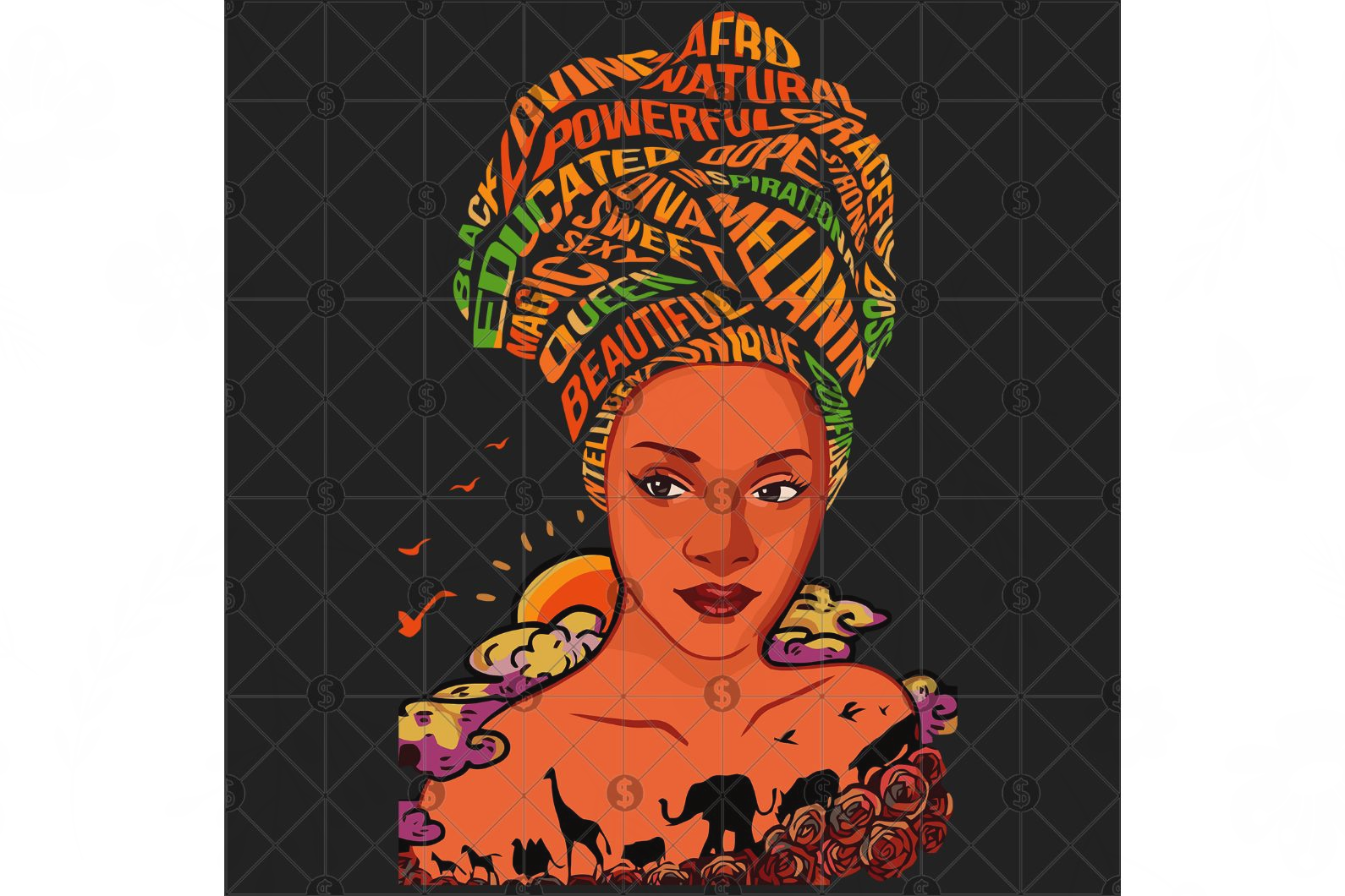Black Women Svg, Black Afro Woman Svg, Strong Black Woman – SwanSvg
