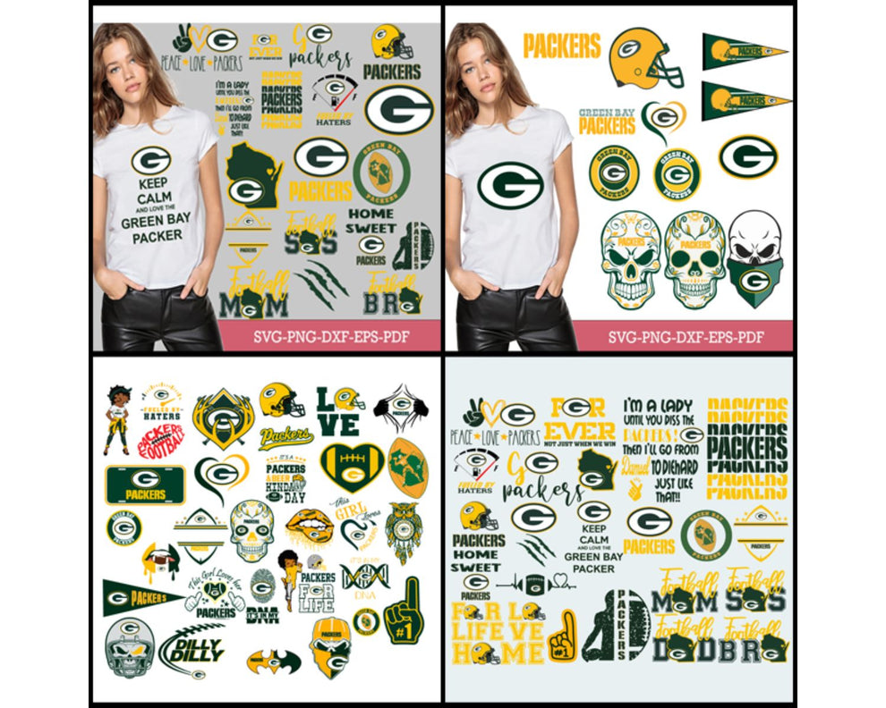 Green Bay Packers Bundle Svg, Packers Svg, Packers logo svg, Nfl svg ...
