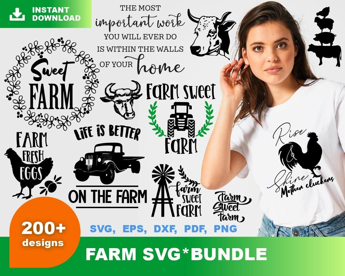 Farm Mega Bundle Svg, Farm Bundle Svg, Farm Life Svg, Farmer Svg – SwanSvg
