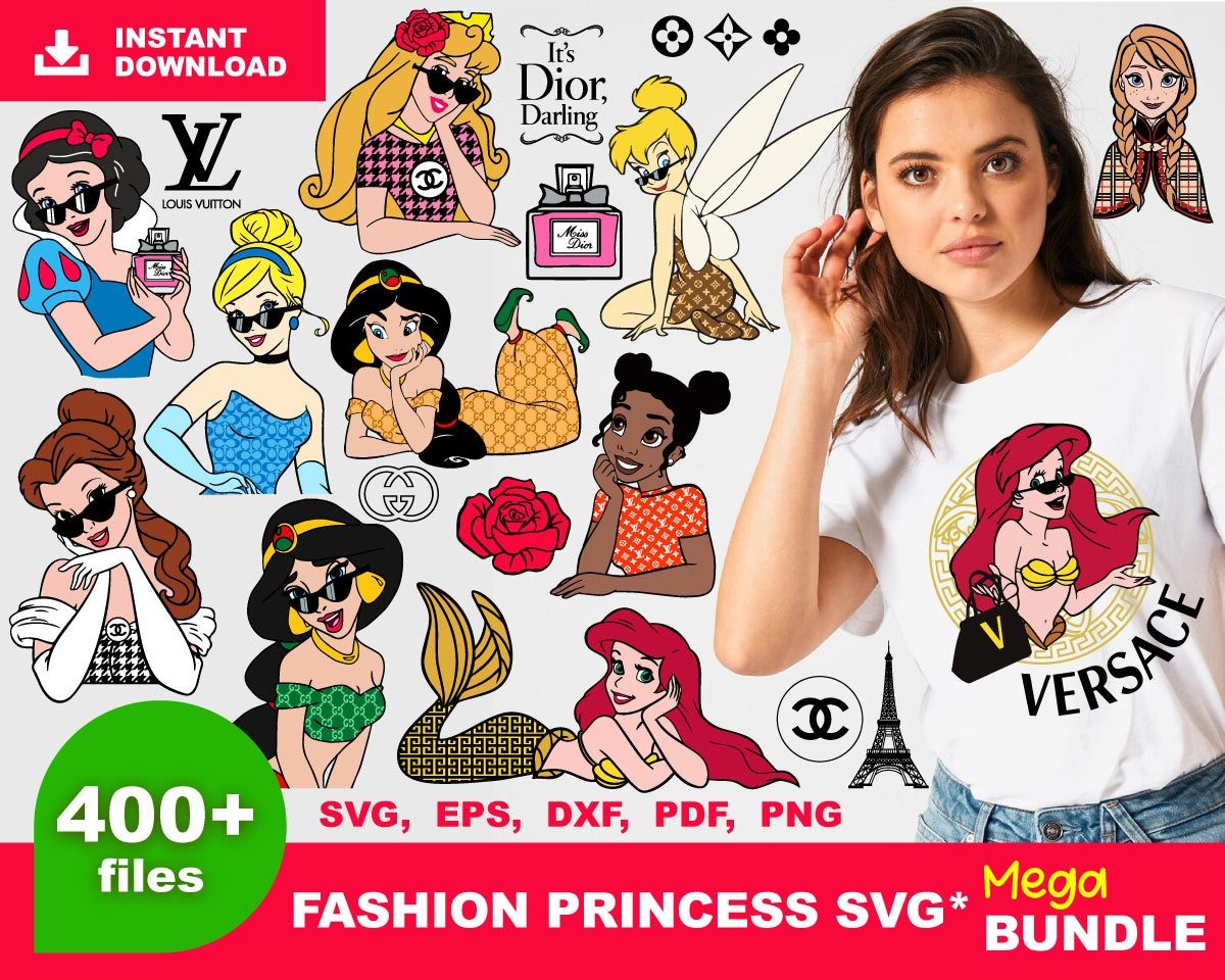 All Disney Design Svg, Disney Princess Svg, Fashion Princess Svg – SwanSvg